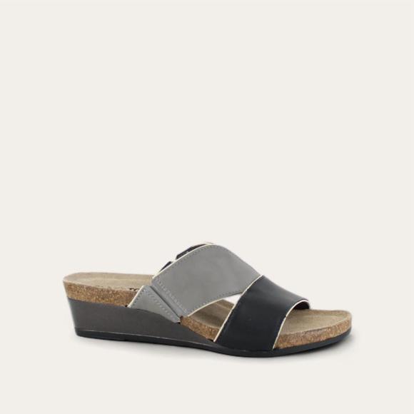 Naot | Shoes | New Naot Womens Tiara Wedge Sandals In Soft Blackfoggy ...